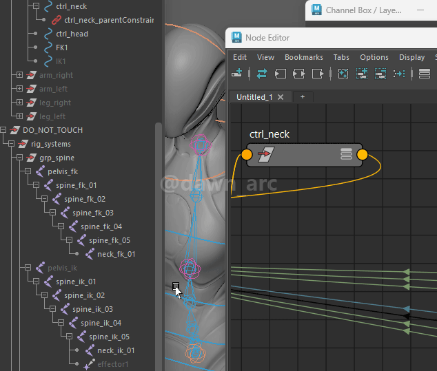 [Maya]Rigging 11 - Neck and Head